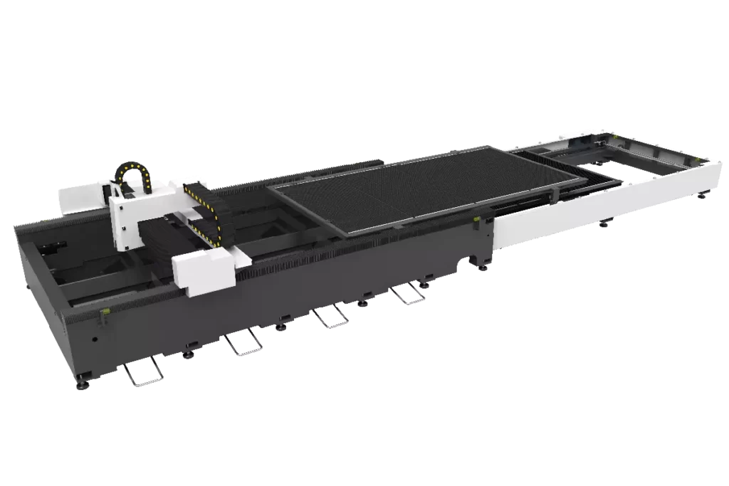 HE Series Dual Platforms Laser Cutting Machine - fhbslasers.com